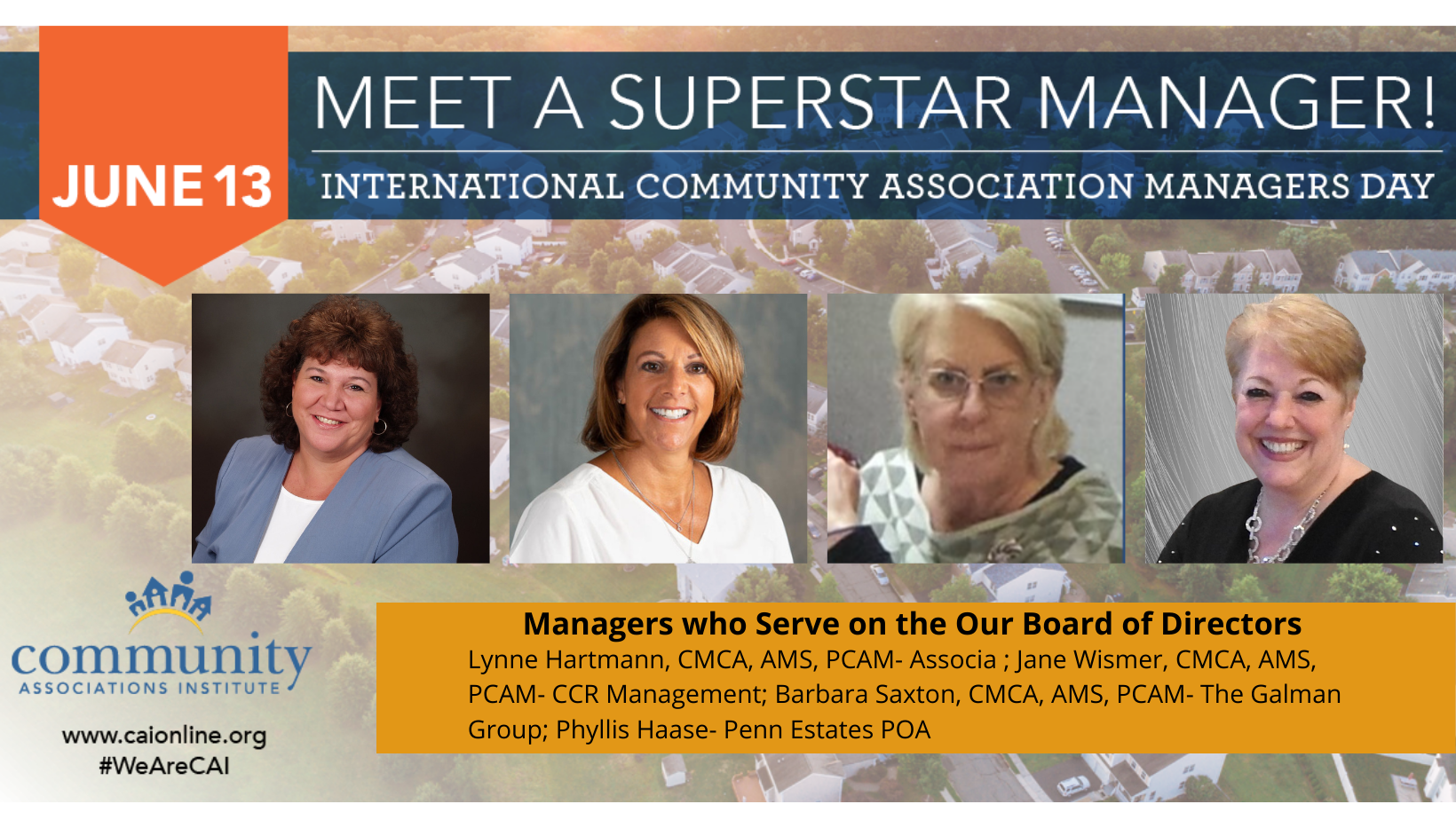 Thank You, CAI Keystone Community Managers - CAI Keystone